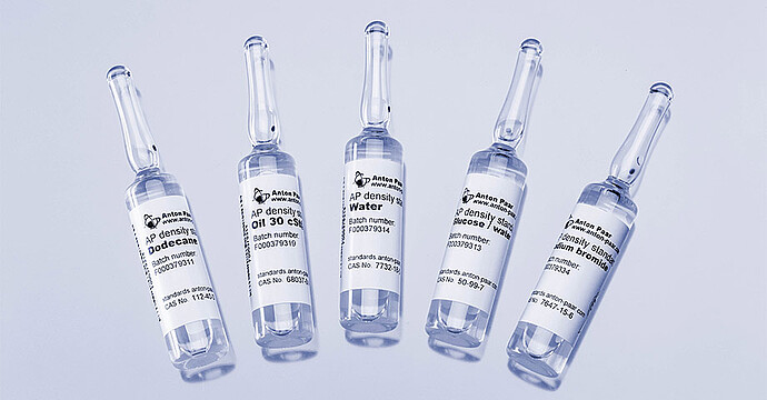 ISO 17034-certified reference material: Density standards | Anton Paar