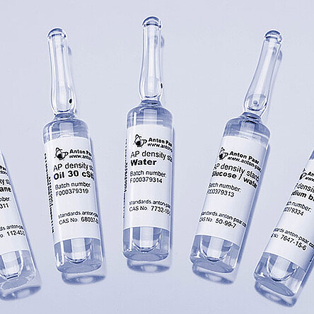 ISO 17034-Certified Reference Material: Density Standards | Anton Paar
