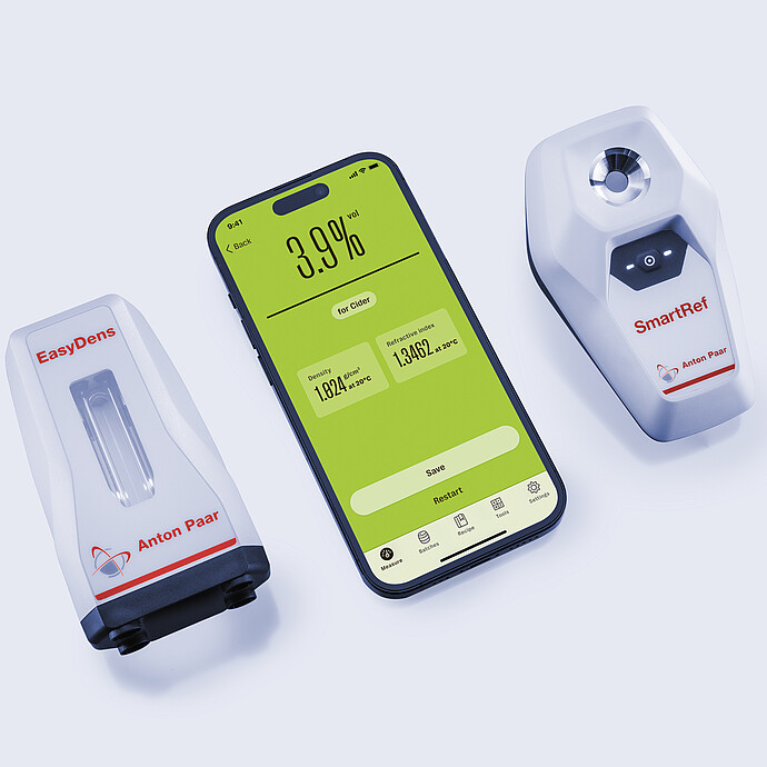Paquete de análisis de alcohol: Combo EasyDens y SmartRef | Anton Paar Paquete de análisis de alcohol: Combo EasyDens y SmartRef | Anton Paar